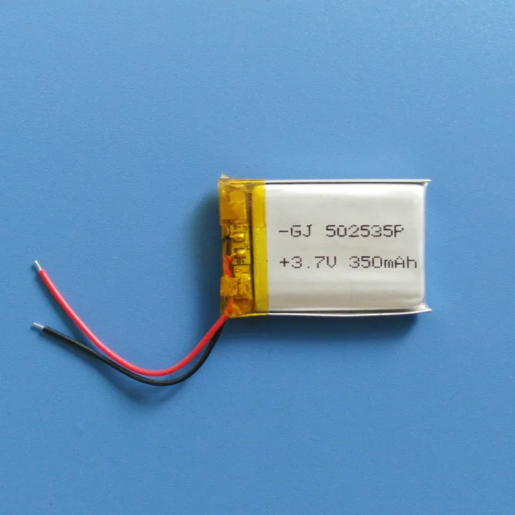 Free shipping by DHL Fedex 500pcs 3.7V 350mAh 502535 Lithium Polymer ...
