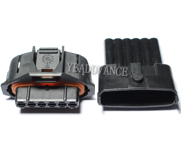 Black-6-Way-Female-Male-Bosh-Connectors-Automotive-With-Pins-and-Wire ...