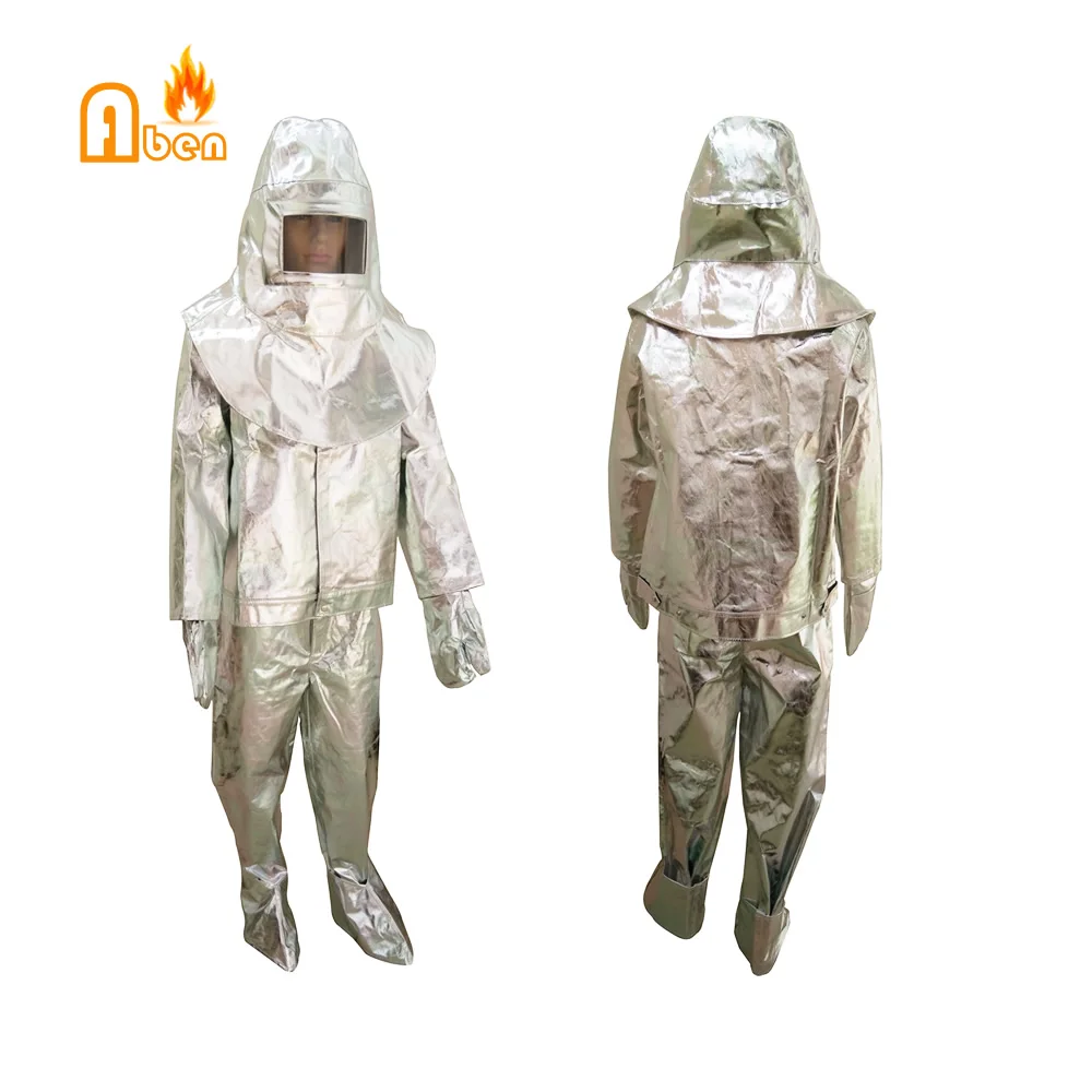 Heat resistant fire proximity fire proof fireman safety suit with ...