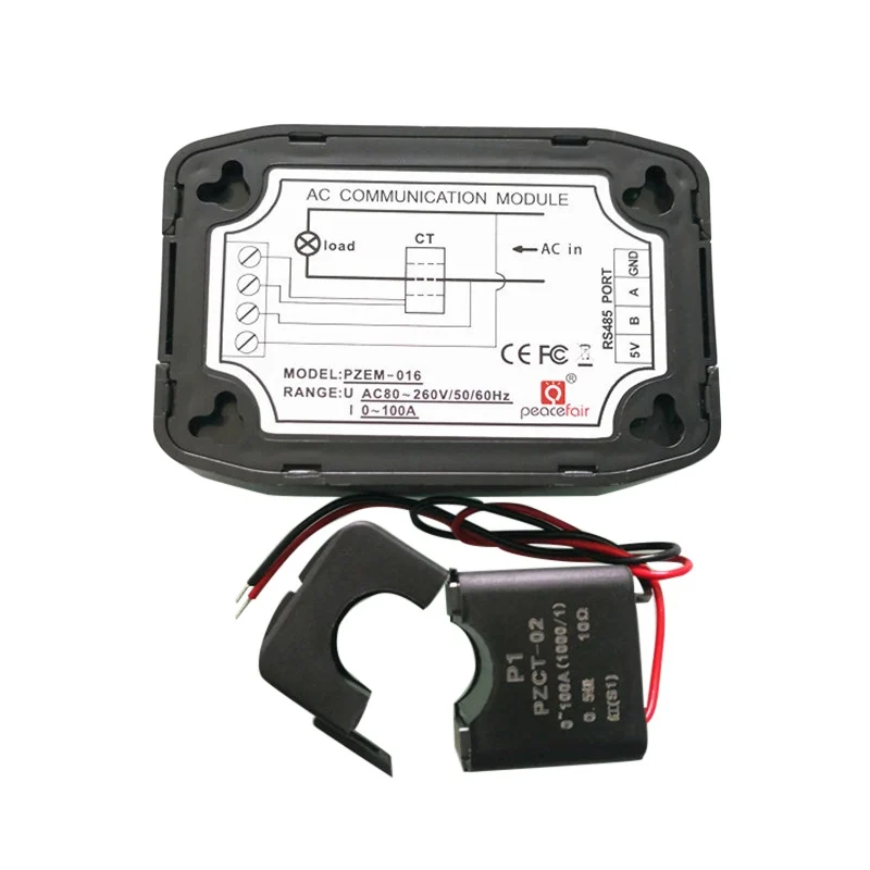 AC Power Meter Energy Meter 220V 100A RS485 Modbus Electricity Kwh ...