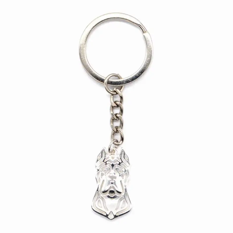 Fashion Ladies' Charm Key Chains Lovers' Metal Cane Corso Dog Key ...