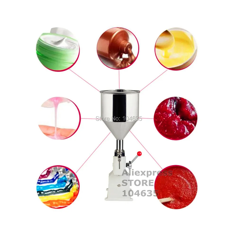 High Quality Manual Hand Pressure Food Filling Machine Paste Liquid ...
