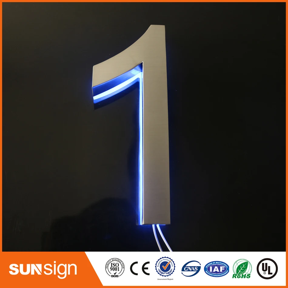 H 15cmfactory Outlet Outdoor Advertising Backlit Stainless Steel Led ...