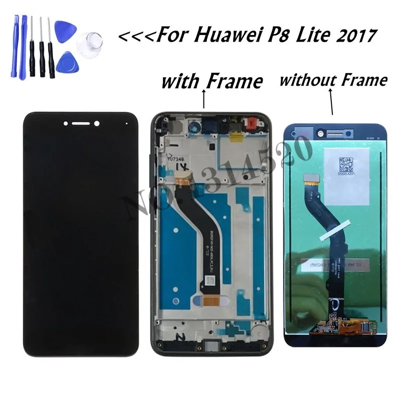 For Huawei P8 Lite 2017 LCD Display Touch Screen Digitizer Assembly ...