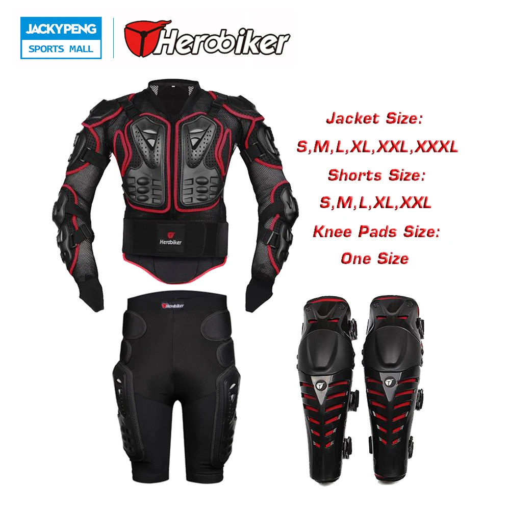 HEROBIKER Motorcross Racing SKI Body Protection Back Support Jacket ...