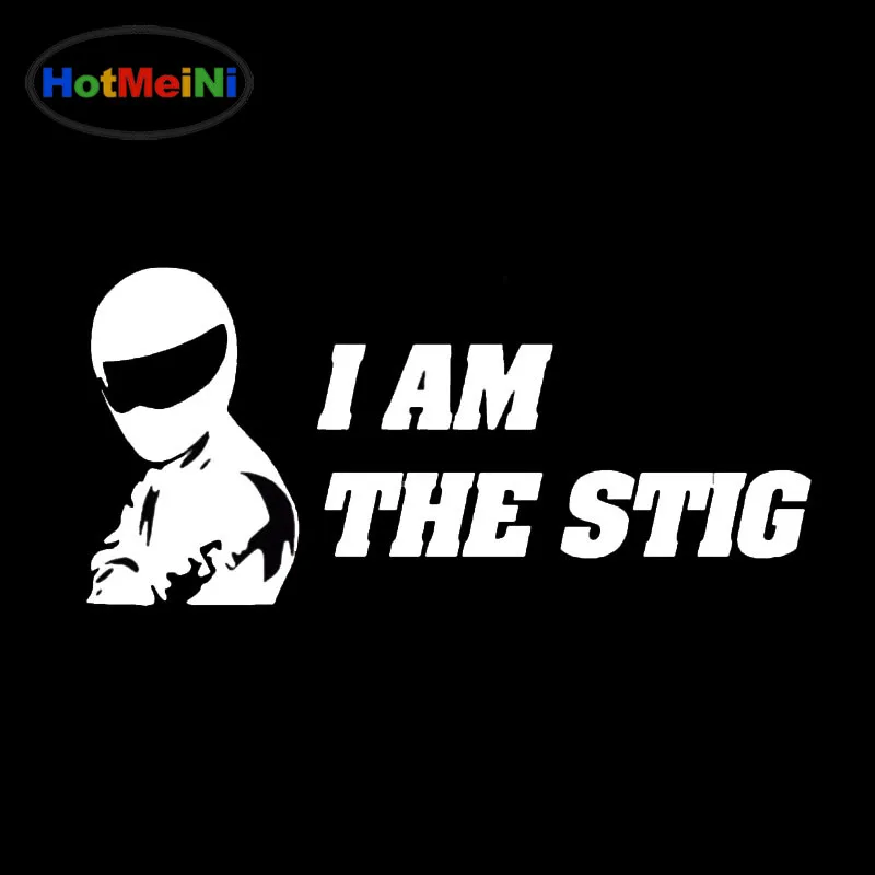 HotMeiNi 15x8cm I Am The Stig Sick Decal Car Sticker Car Window Bike