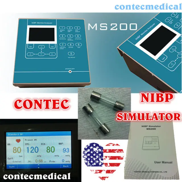MS200-NIBP-Simulator-blood-pressure-simulation-Heart-Rate-Pressure ...