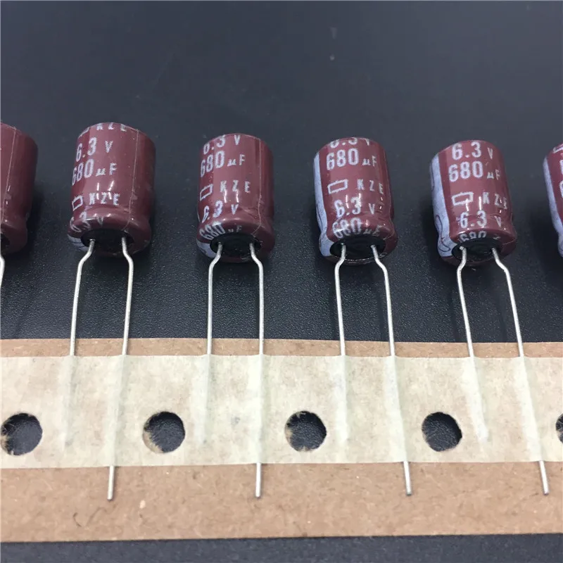 10pcs 680uF 6.3V NCC KZE Series 8x11.5mm Low Impedance 6.3V680uF ...