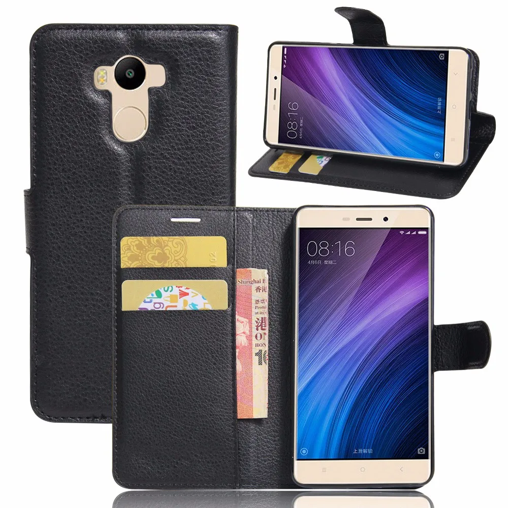 smartphone-cases-for-Xiaomi-redmi-4-100pcs-lot-Luxury-TPU-leather-flip ...