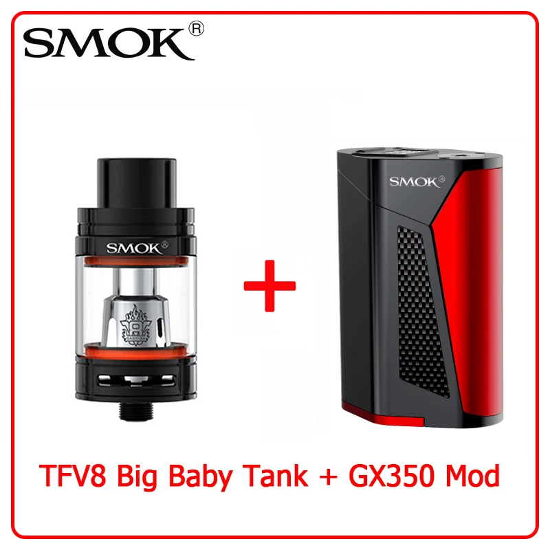 Original Smok Gx350 350W Box Mod With TFV8 Big Baby Tank 5ML Beast ...