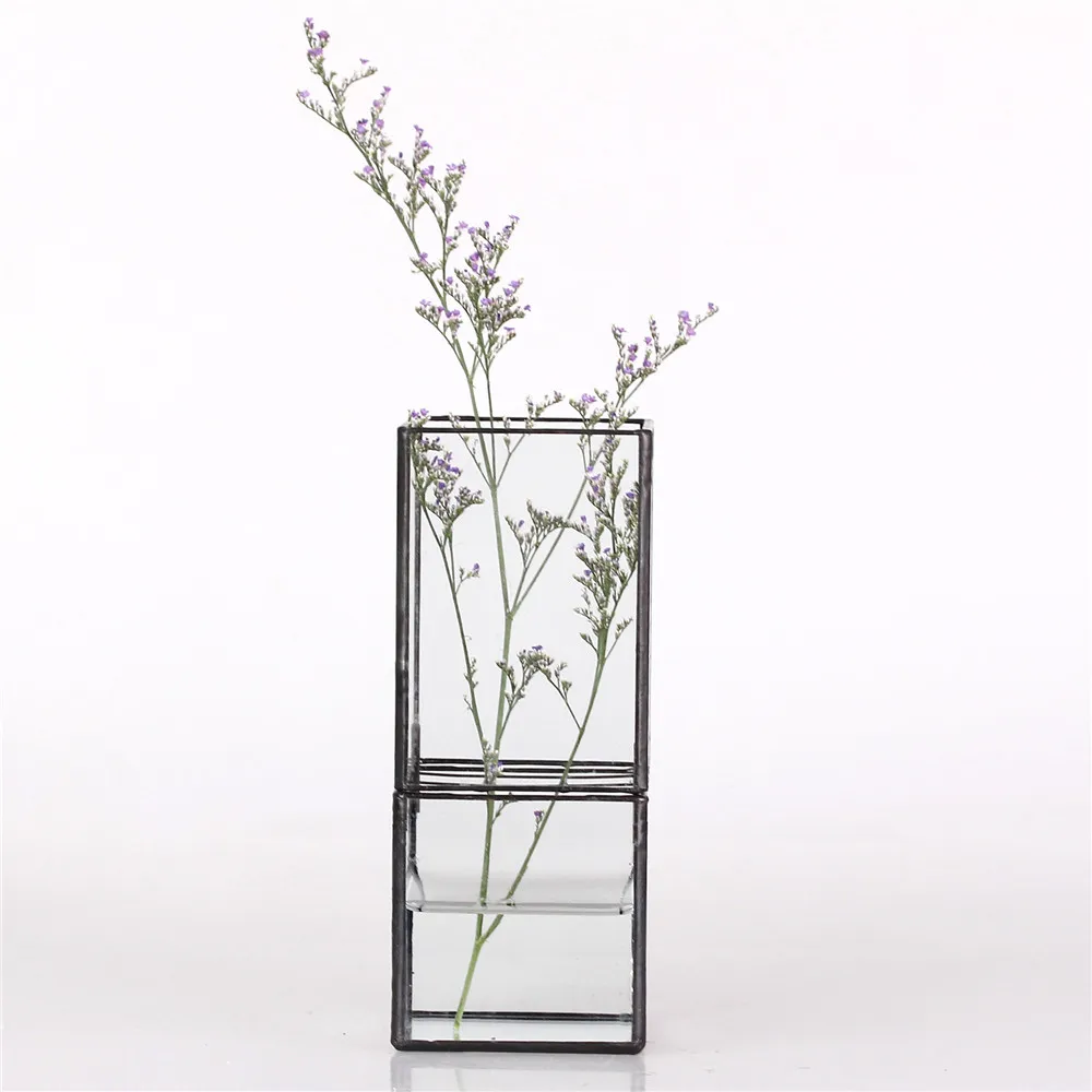 Small Rectangle Glass Planters Indoor