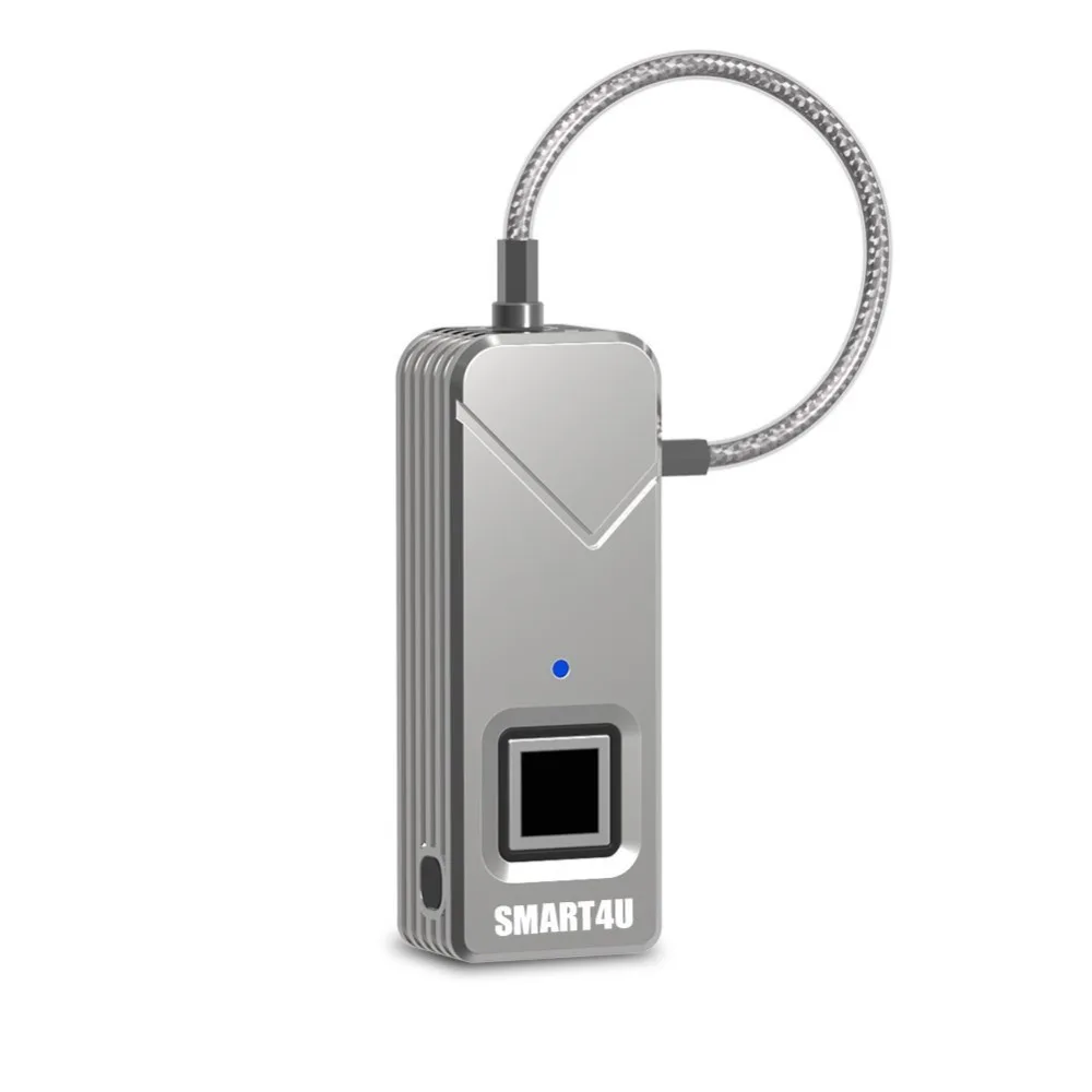 Small Fingerprint Lock,Waterproof Biometric Smart Keyless Padlock for ...
