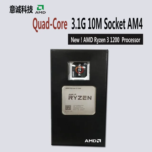 AMD Ryzen R3 1200 CPU Processor Quad Core Socket AM4 3.1GHz 10MB TDP ...