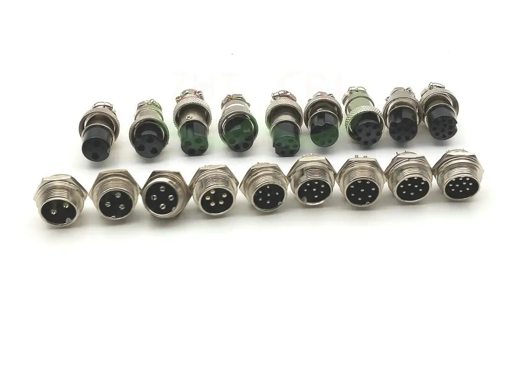 50set-new-GX16-16mm-2pin-3pin-4Pin-5pin-6pin-7pin-8Pin-9pin-10pin16mm ...