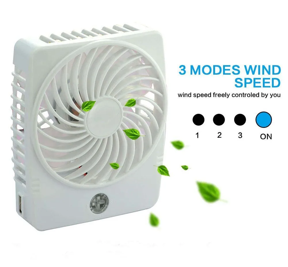 Multi function Desktop Fan Square Rechargeable Clip Base Fan Portable ...
