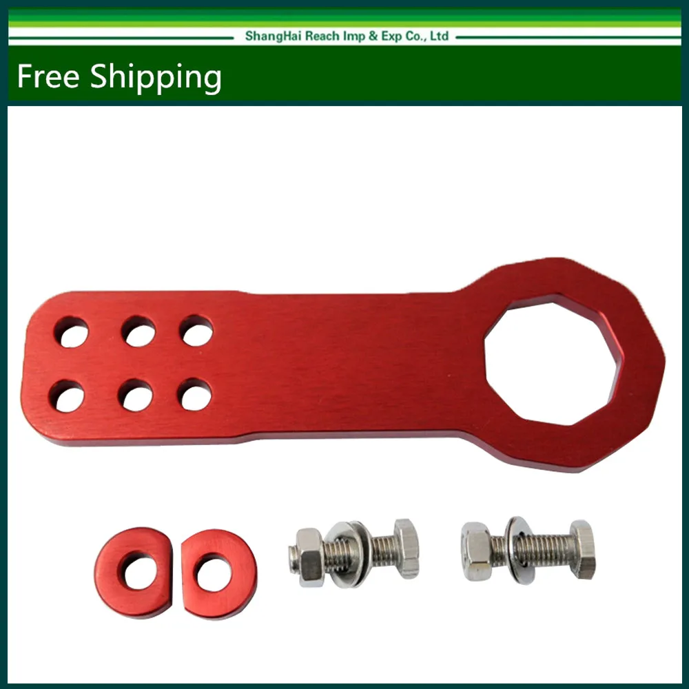E2c Red Front Universal Aluminum Alloy Race Tow Hook Kit Tow Hook Tow