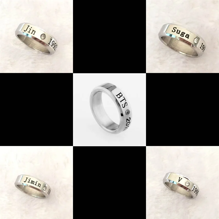 מוצר - Youpop KPOP BTS Bangtan Boys Album Ring V JIMIN JUNGKOOK K-POP ...