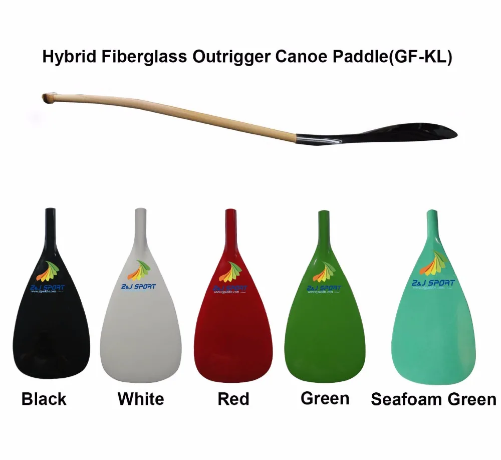 Discounted Z&J SPORT Hybrid Outrigger Canoe OC Paddle With Wooden Bent ...