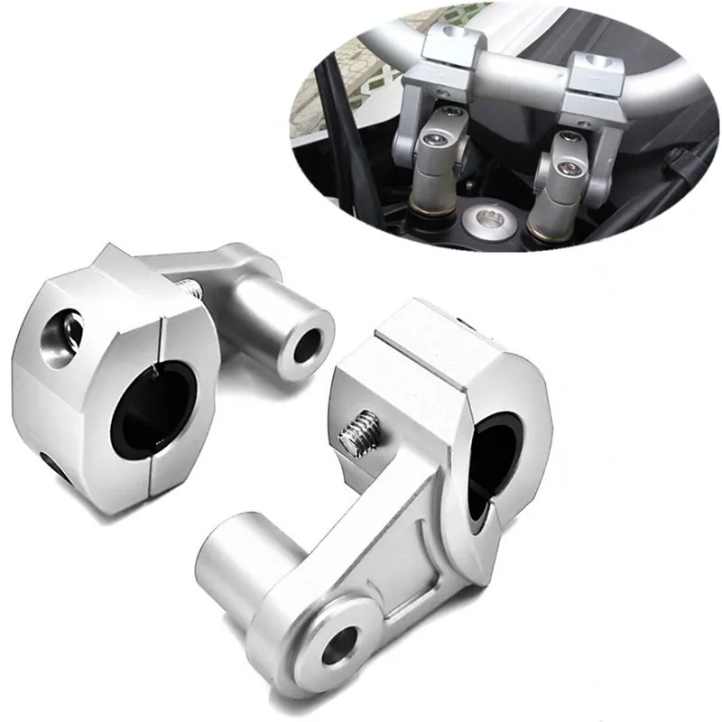 Motorcycle 7/8" (22mm)/1 1/8" (28mm) Handlebar Riser For Honda XL ...