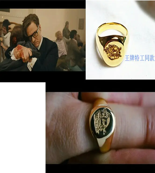Kingsman : el servicio secreto Brass película sello hechos a mano ...