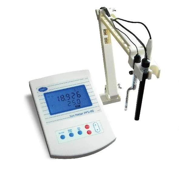 PFS 80 fluorine meter measuring the concentration of fluoride ions in ...