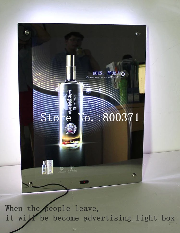 Acrylic Frame Magic Mirror Led Illuminated Lighted Up Movie Poster Box ...