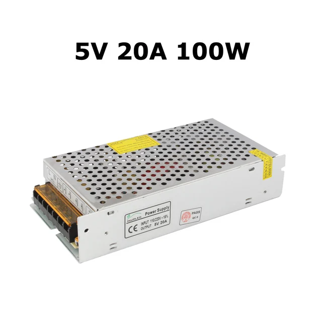 5 Volt Power Supply 5V 5A 10A 20A 30A 40A 60A 70A 110V AC DC 220V to 5V ...