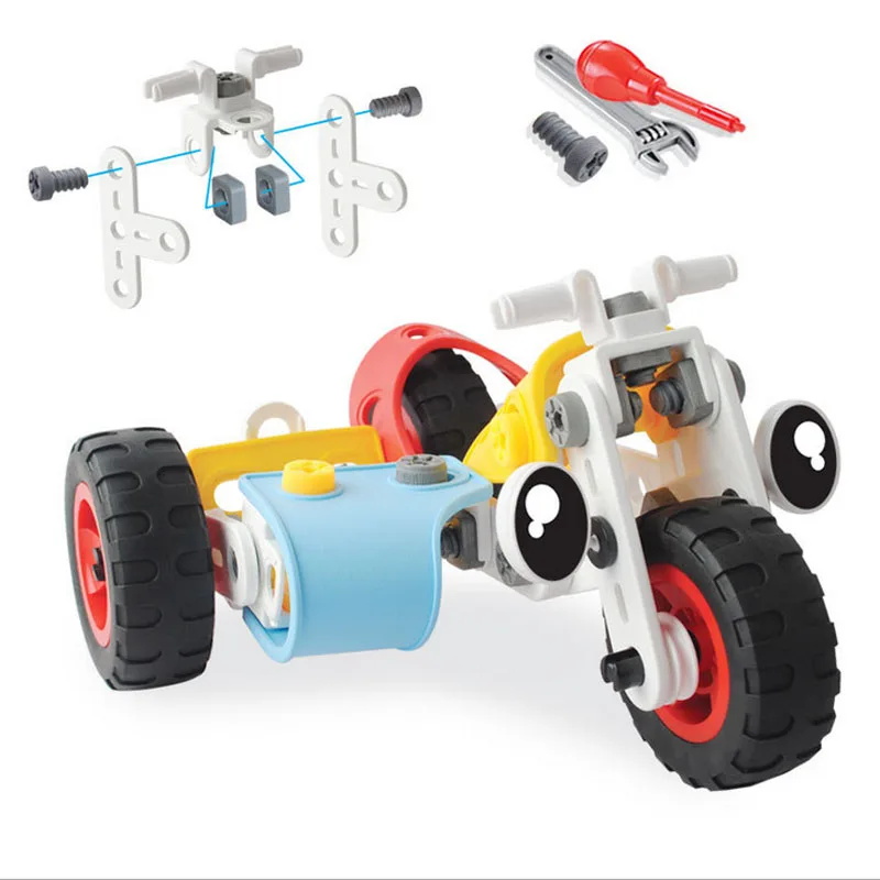 1 Piece DIY Plastic Car Diecasts Vehicle Combined Assembly Model Toys ...