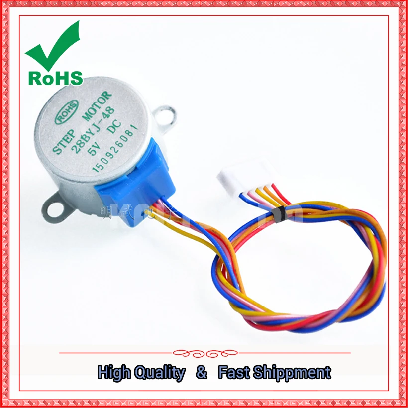 Dc 5v 4-phase 5-wire Stepper Motor 28ybj48 28byj48 Deceleration Stepper ...