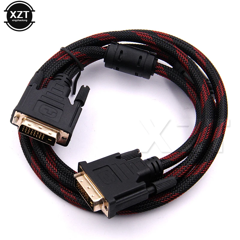 1pcs DVI D 24 1 Pin Dual Link HD 1080P TV To DVI Cable for Monitor ...
