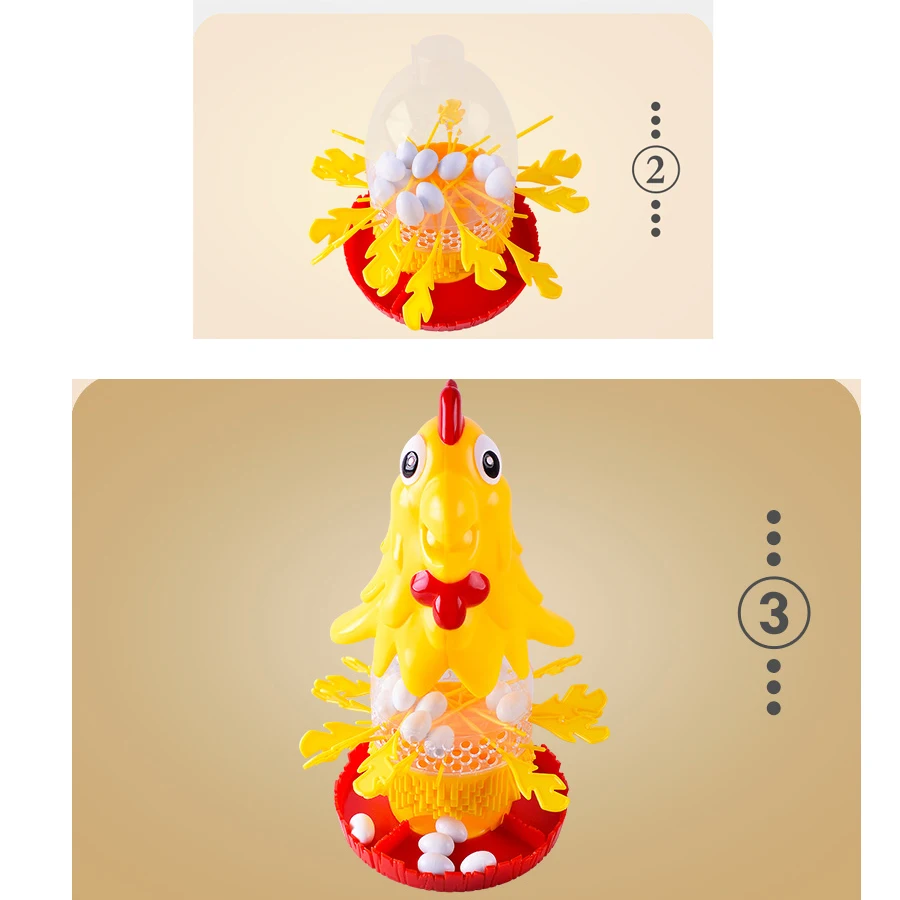 Chicken Drop Education Game,Plunk the Feathers from the Chicken without ...