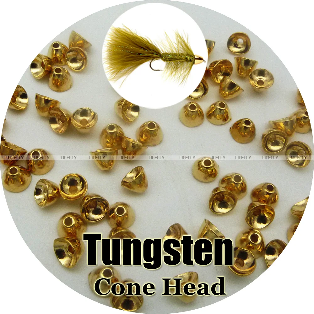 Gold-Color-50-Tungsten-Coneheads-Cone-Head-Fly-Tying-Lure-Making ...