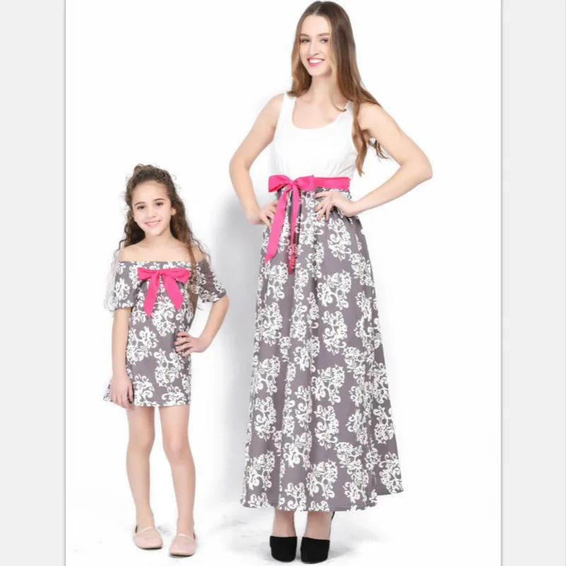 Mother Daughter Dress Family Matching Clothes Bohimia Mom and Daughter ...