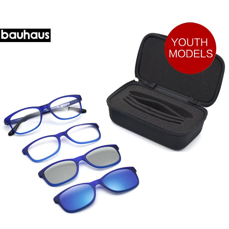 bauhaus Italy ULTEM Light Magnet Clip Sunglasses Polarized Children ...