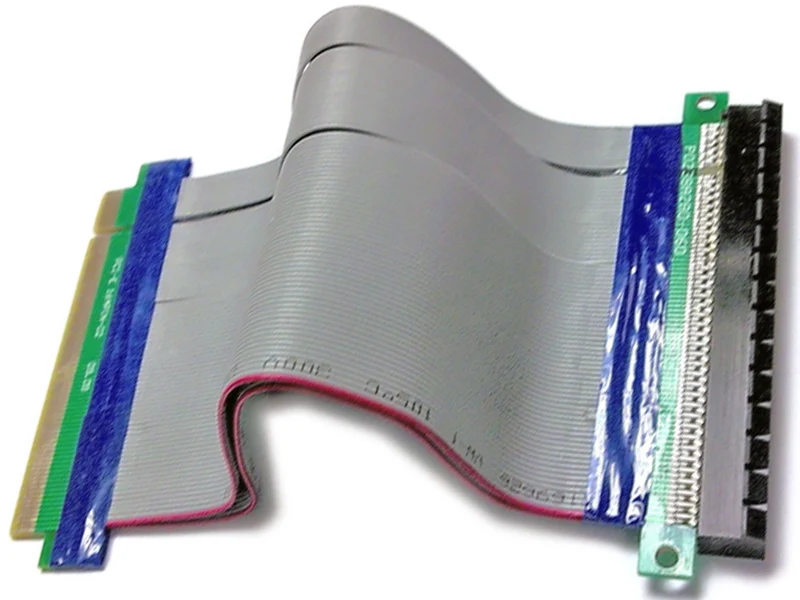 Flexible PCI E PCI Express cable x16 PCIe Extender graphics card riser ...