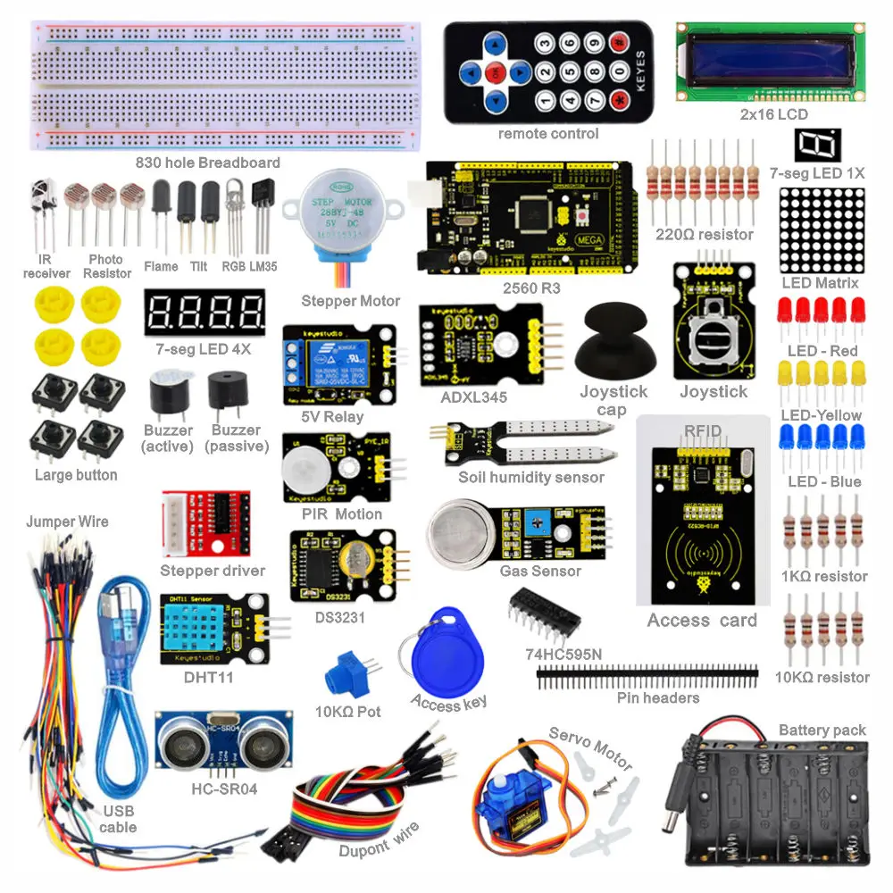 NEW! keyestudio super learning kit for arduino(containing Mega 2560 R3 ...