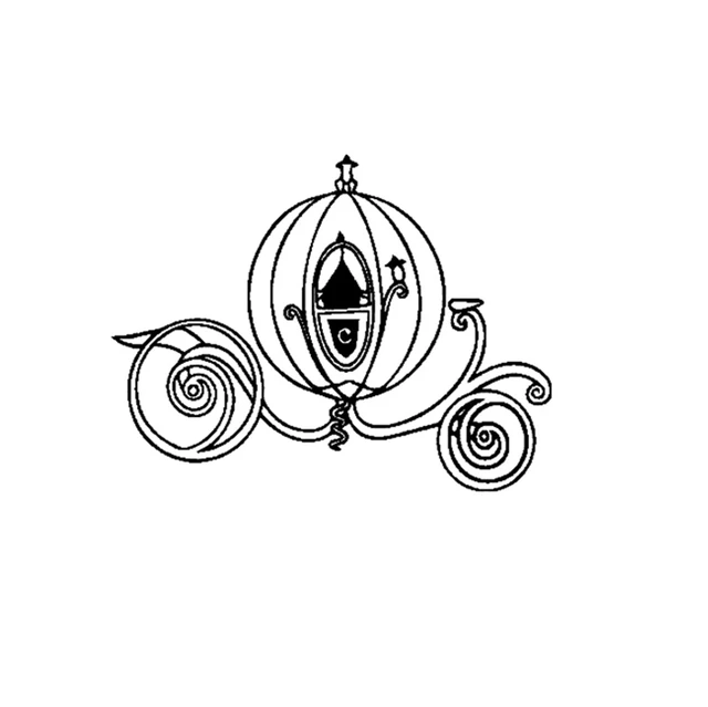 Black White And Cinderella Carriage
