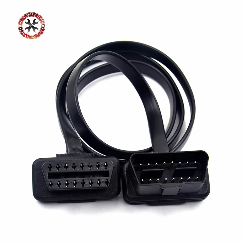 60/100CM 16Pin OBDII OBD 2 OBD2 Cable Connector Diagnostic-Tool ELM327 ...