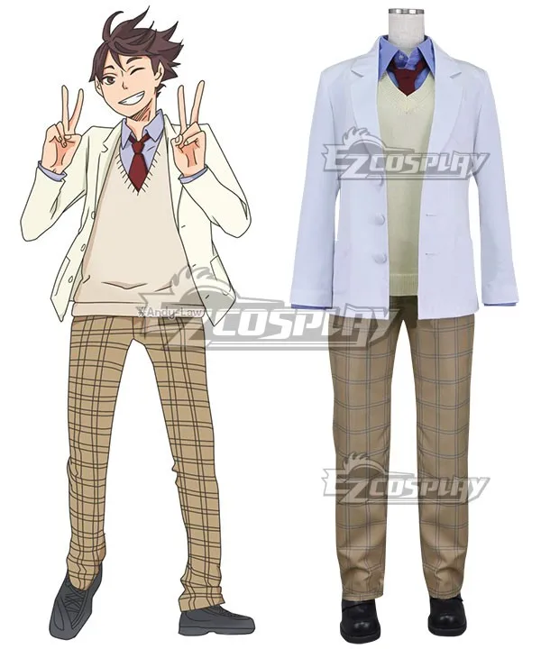 Haikyu!! Aoba Josai High Toru Oikawa School Uniform Cosplay Costume ...