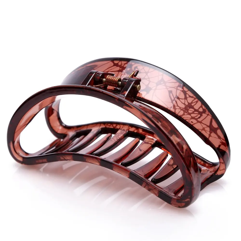 New-Large-Moon-Plastic-Hair-Claws-for-Women-Thick-Curved-Hair-Jaw-Clips ...