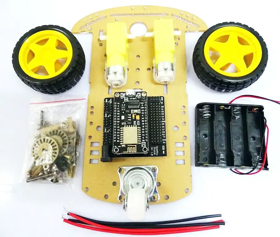 2wd Rc Wifi Smart Car Kit L293d By Esp 12e For Esp8266 Esp 12e Diy Rc Toy Remote Control By