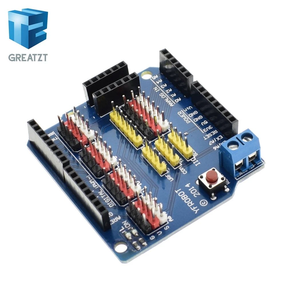 GREATZT 1pcs V5 Sensor Shield Expansion Board Shield For Arduino UNO R3 ...