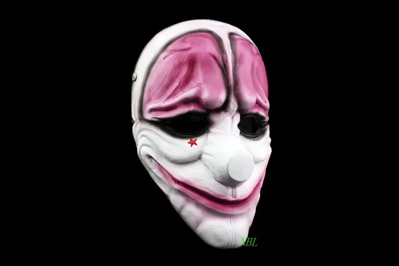 Ghost Hoxton Mask New Horror Resin Women Red Head Anime Payday 2 Masks ...