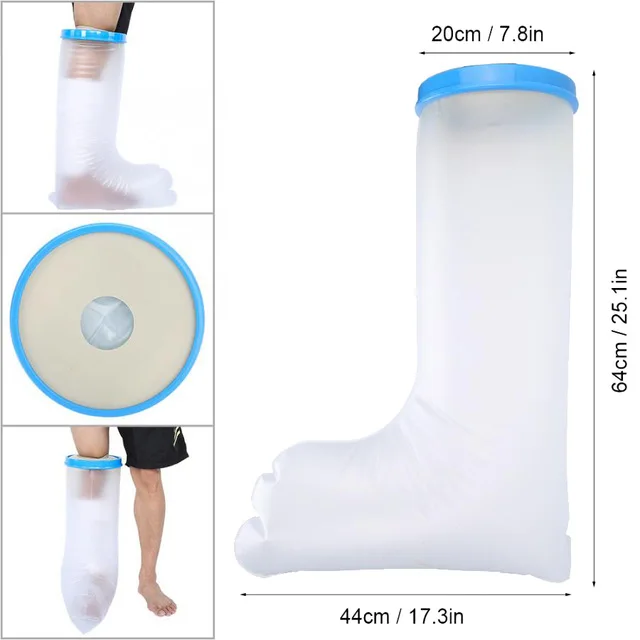 Waterproof Sealed Cast Bandage Protector Wound Fracture Foot Arm Leg ...