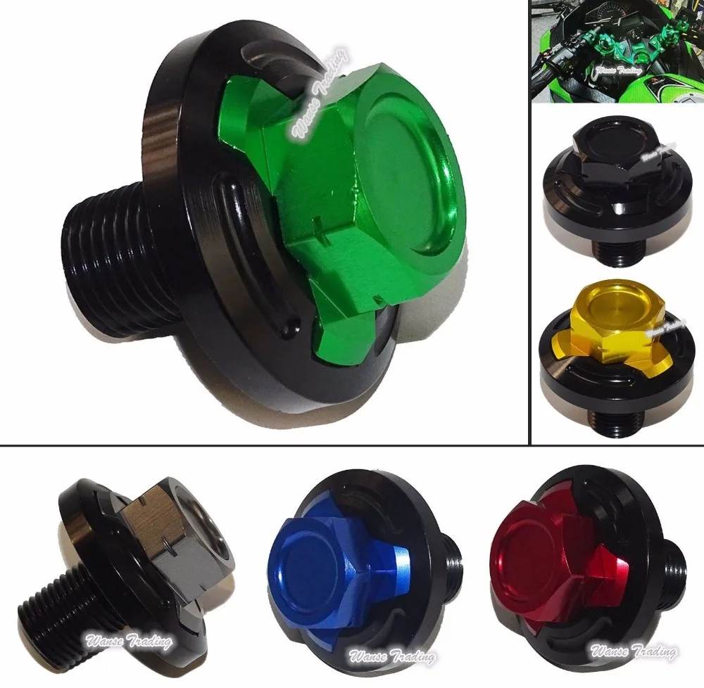 Motorcycle Parts Front Steering Stem Top Yoke Cap Plug Nut Bolt For ...
