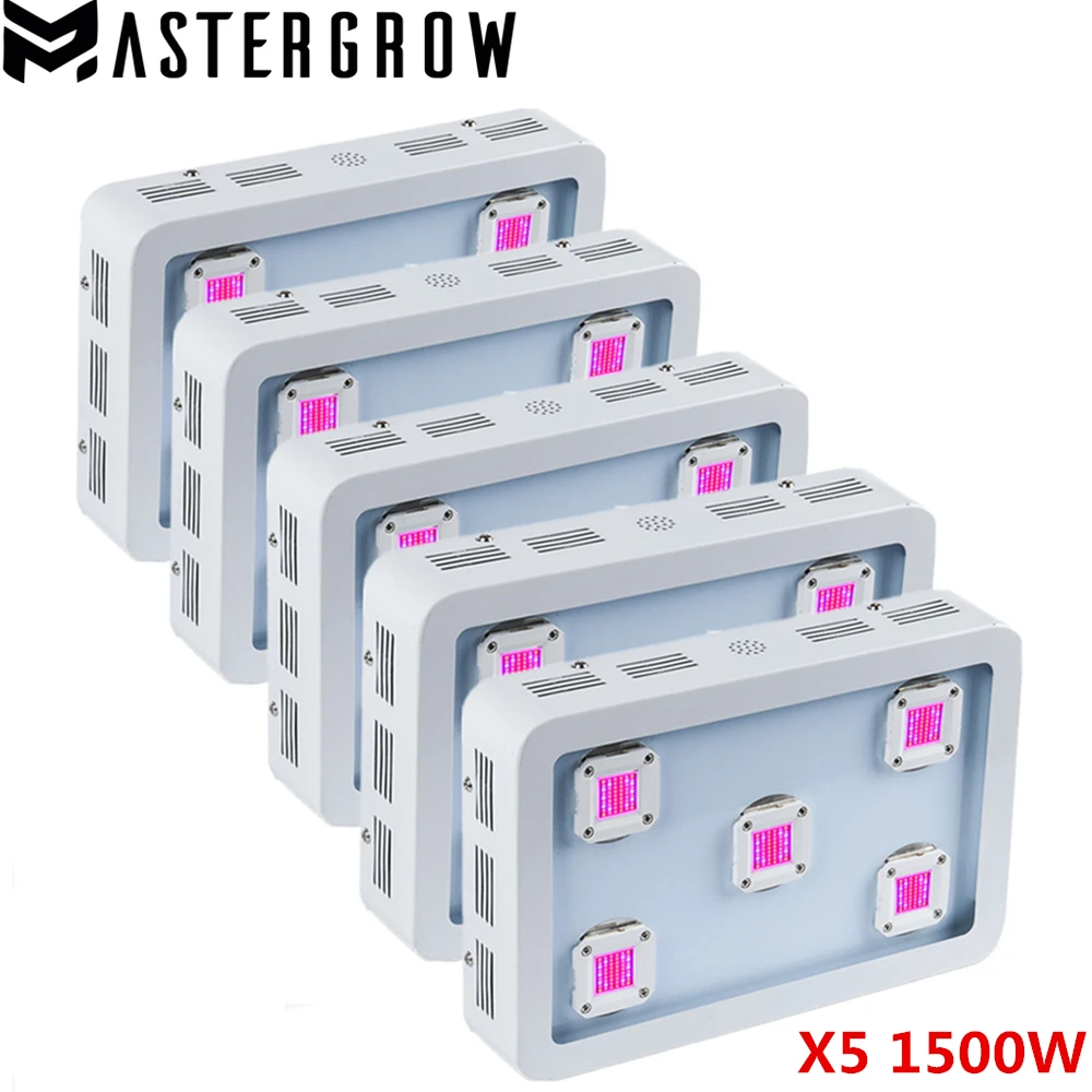 5PCS MasterGrow X5 1500W COB LED Grow Light Panel Full Spectrum 410 ...
