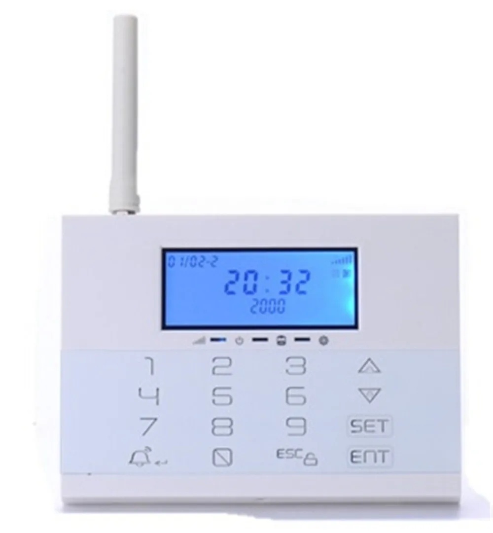 LCD Display Touch Keypad GSM+PSTN Dual Network Burglar Alarm System ...