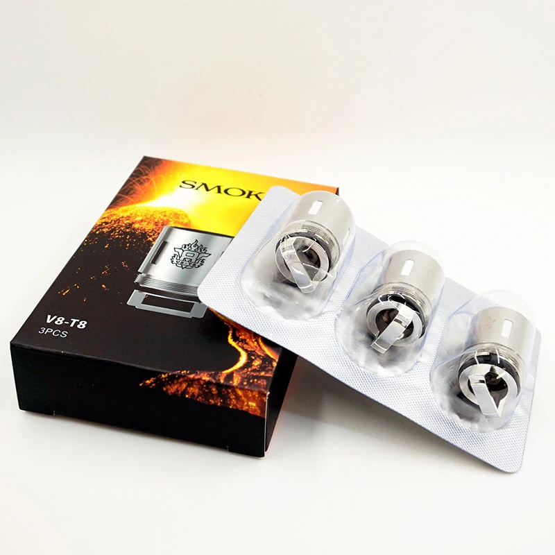 SMOK TFV8 Tank Vape Vaporizer 6ml Electronic Cigarettes Atomizer V8 RBA ...