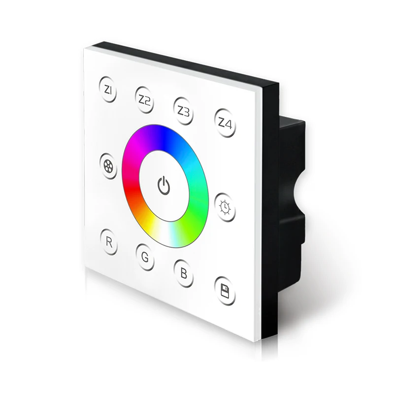 New P7 led DMX RGB Strip controller 4 Zones AC 85V 265V wall mount ...