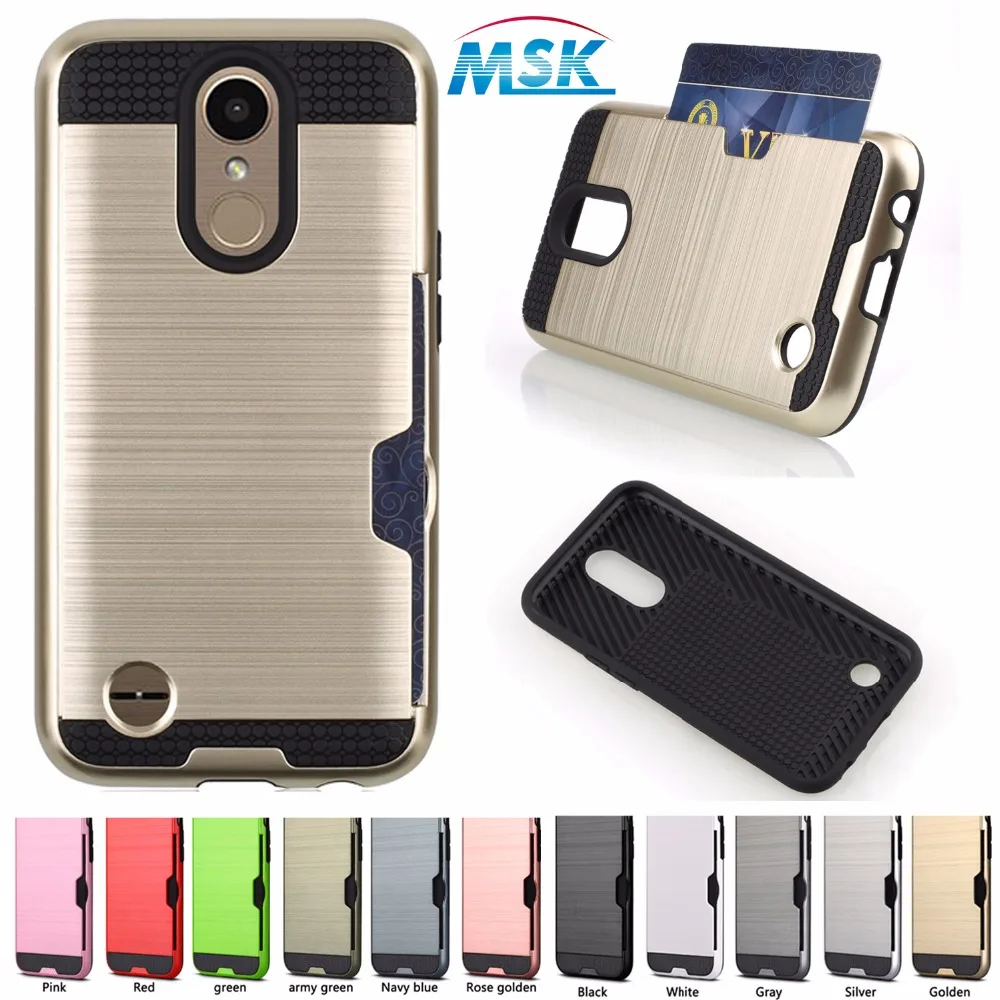 For Coque LG LV5 lv 5 Case 2 in 1 Hard TPU Card Slots Phone Case for lg ...